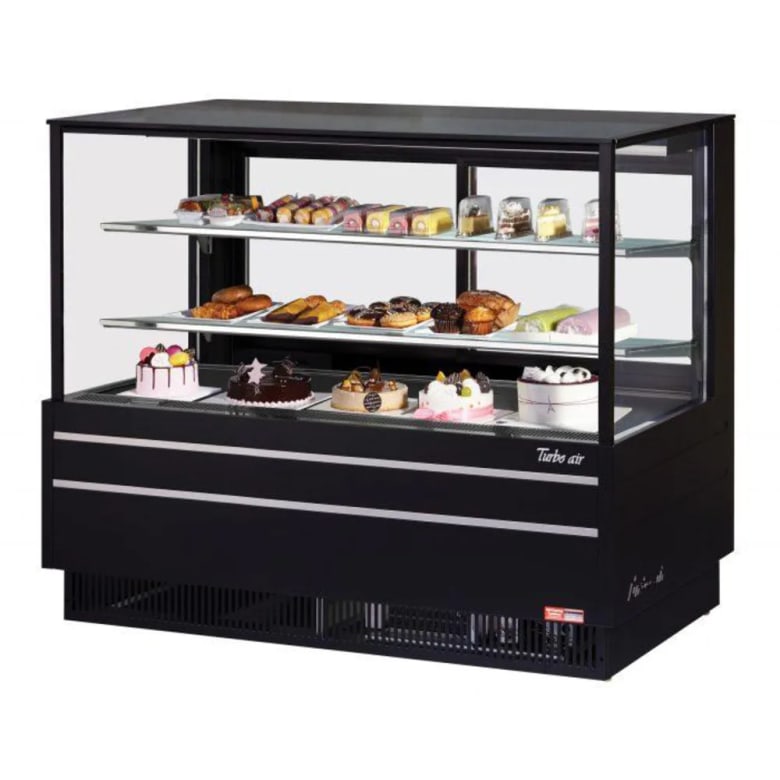 Turbo Air TCGB-60UF-B-N 60 1/2" Full Service Bakery Display Case w/ St