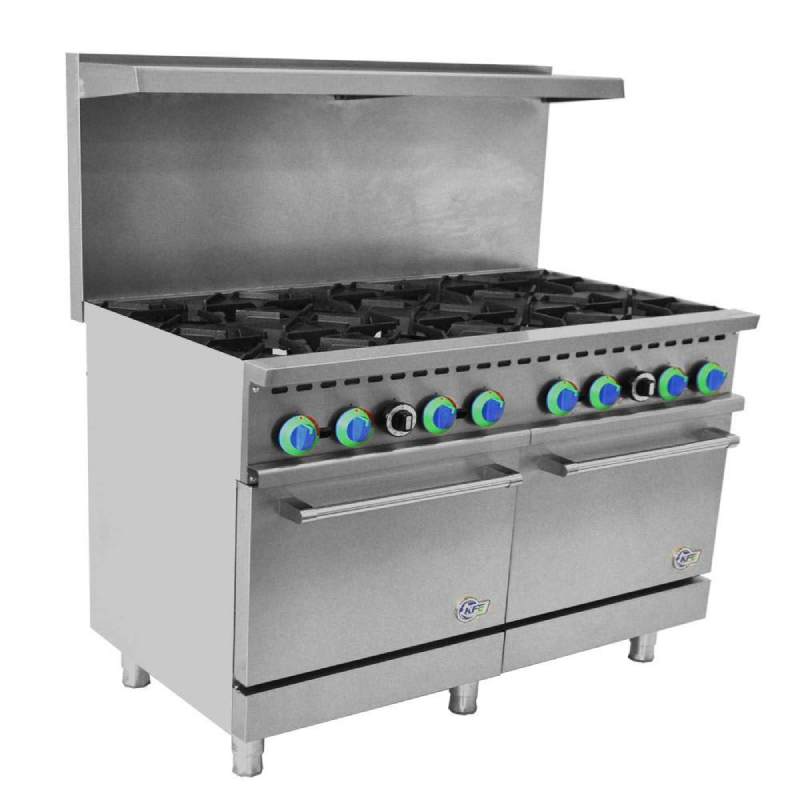 Chef AAA - R48, Commercial 48" 8 Burner Gas Oven Range